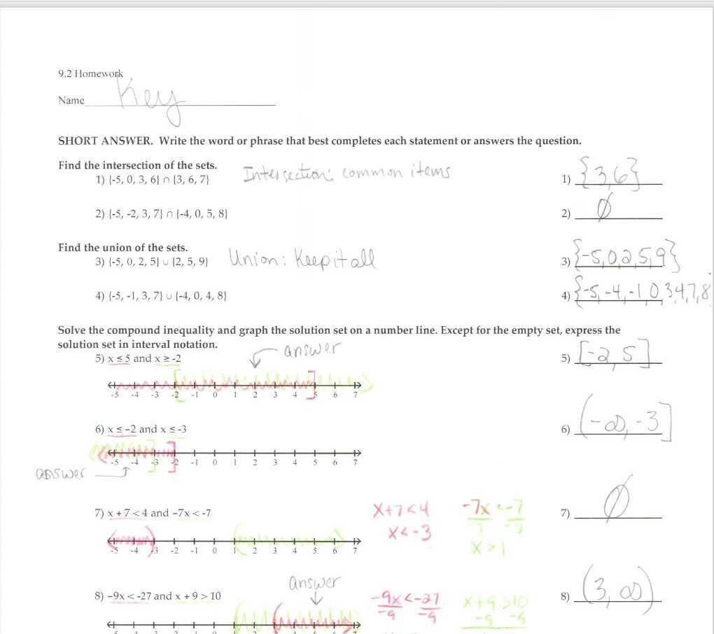 098 9.2 Homework solutions