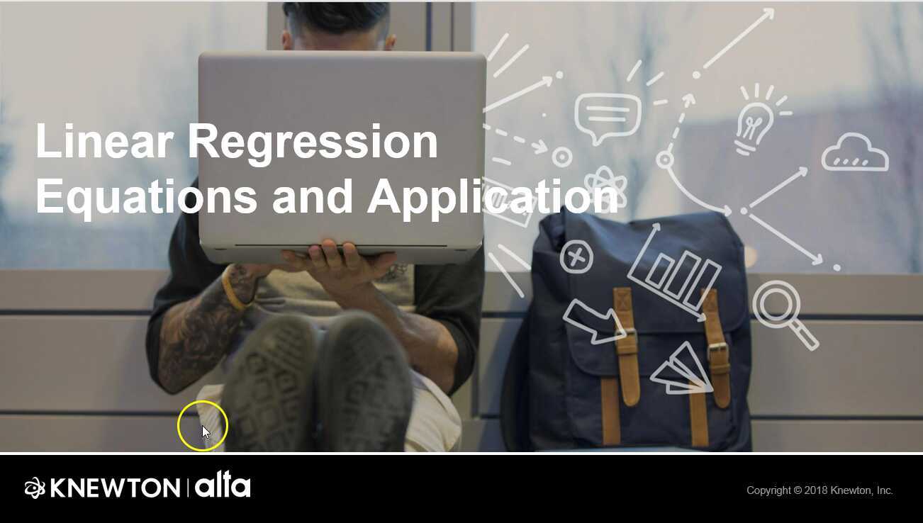 Stats Linear Reg Eqns and App