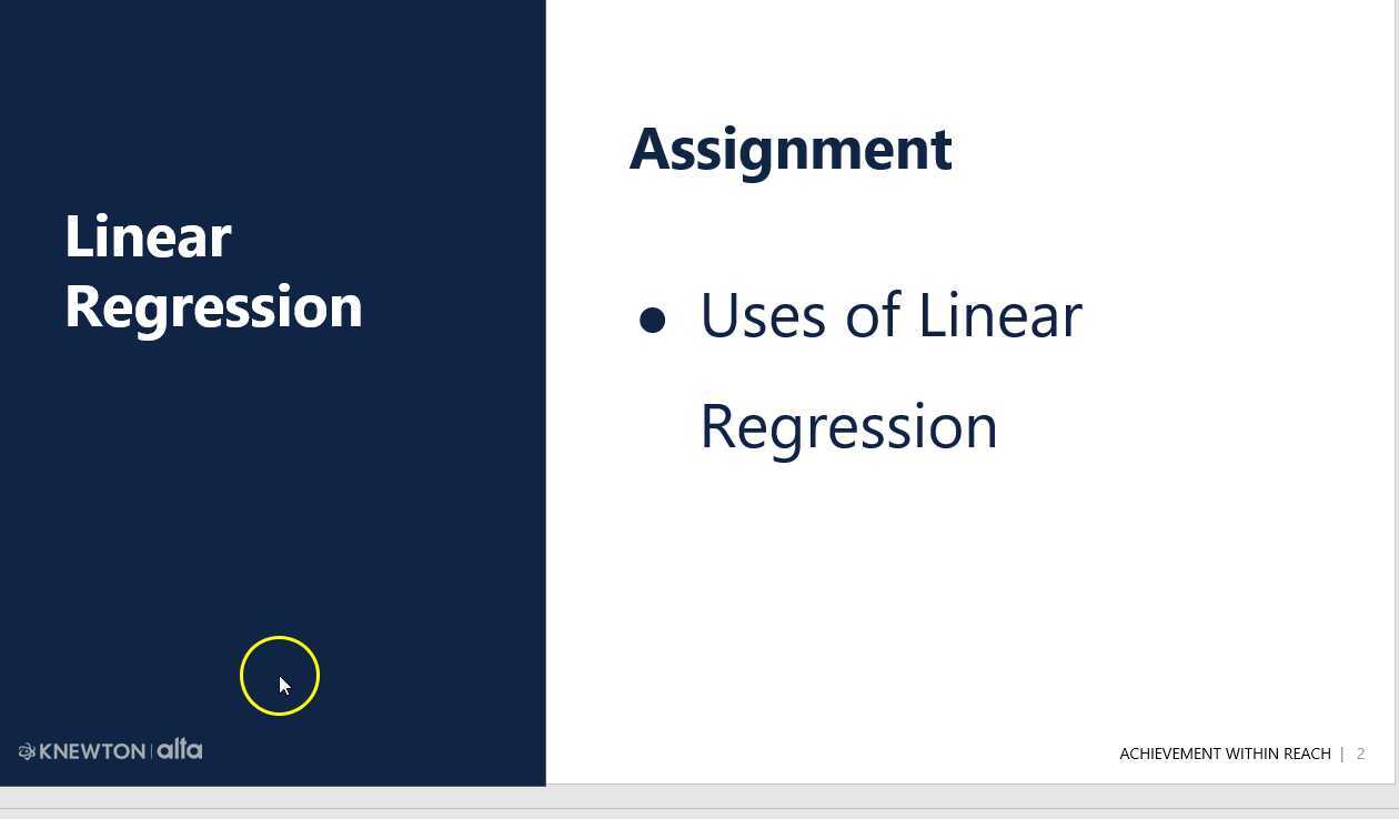 Stats Uses of Lin. Reg