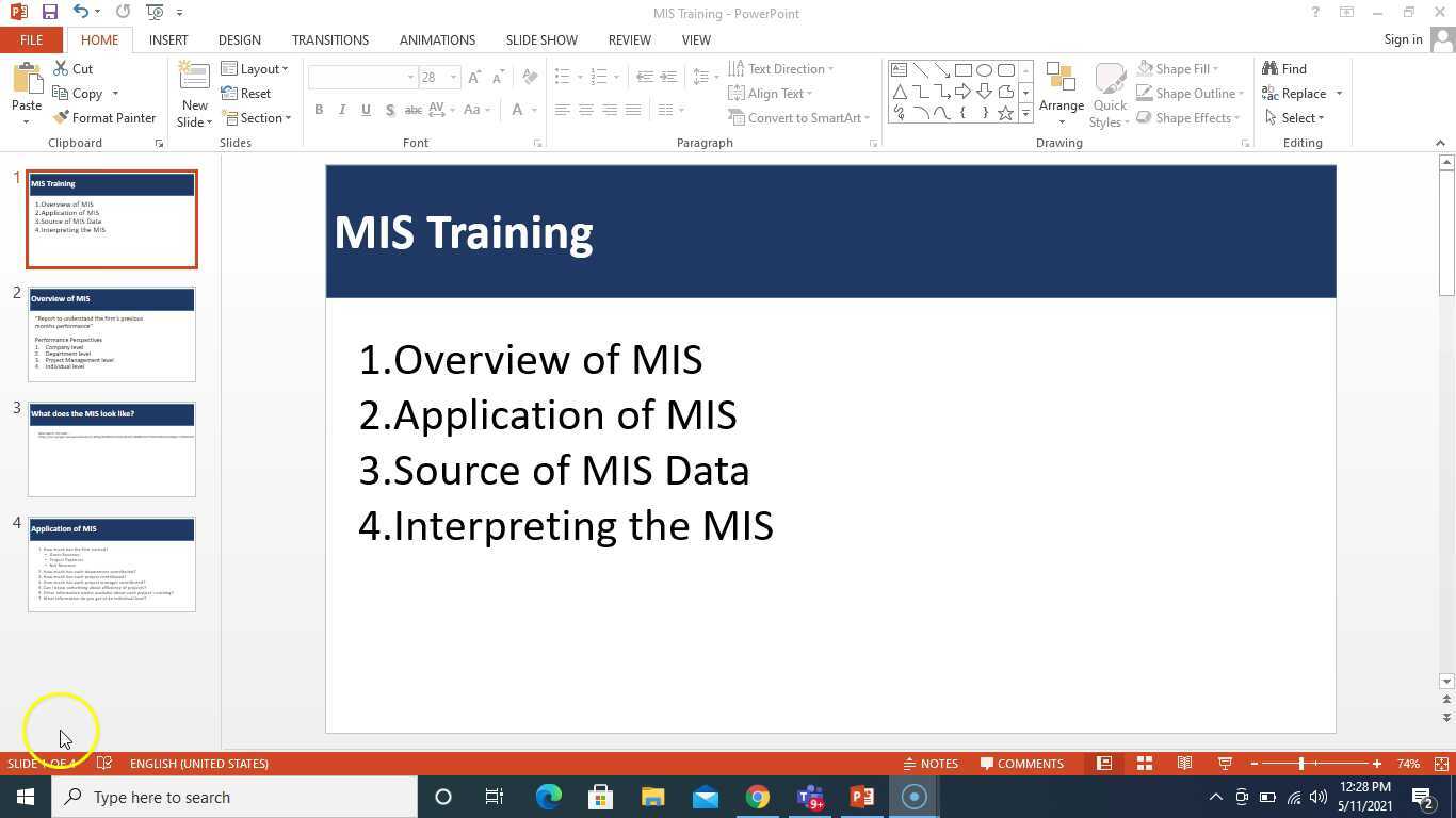 MIS Training - Video 3