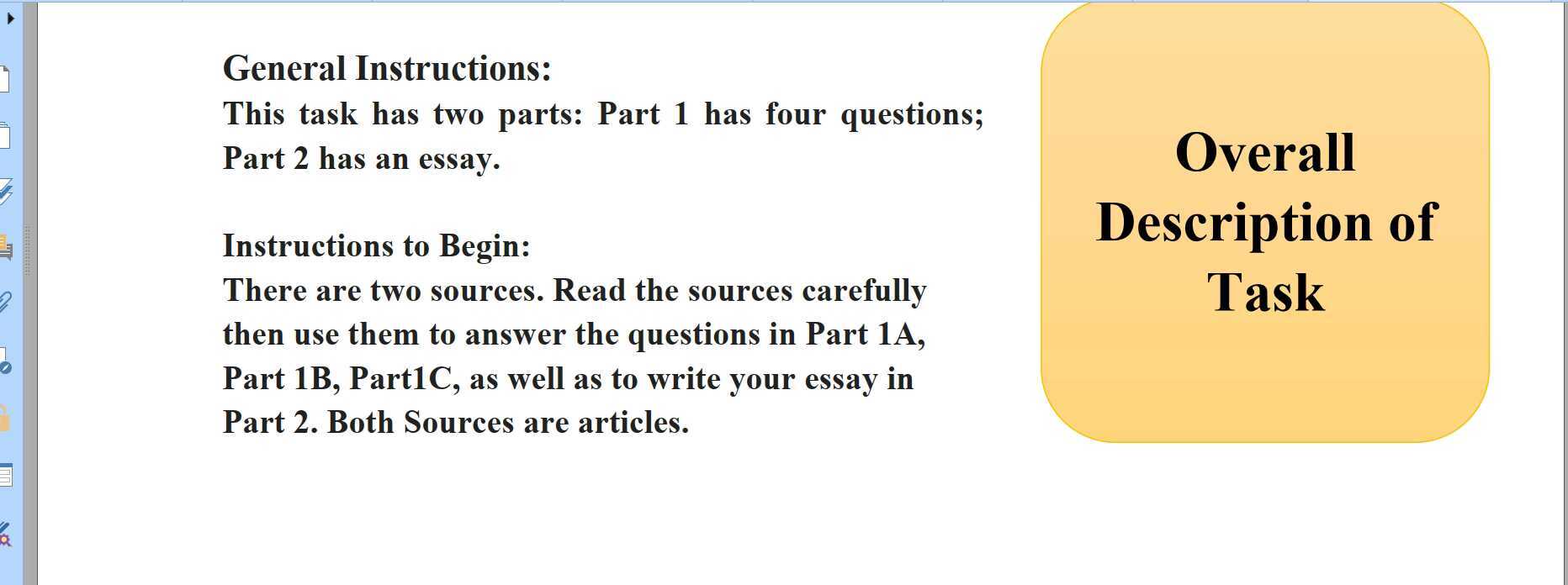 language performance task