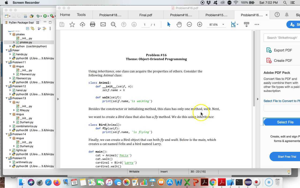 CAC 190: Problem #16