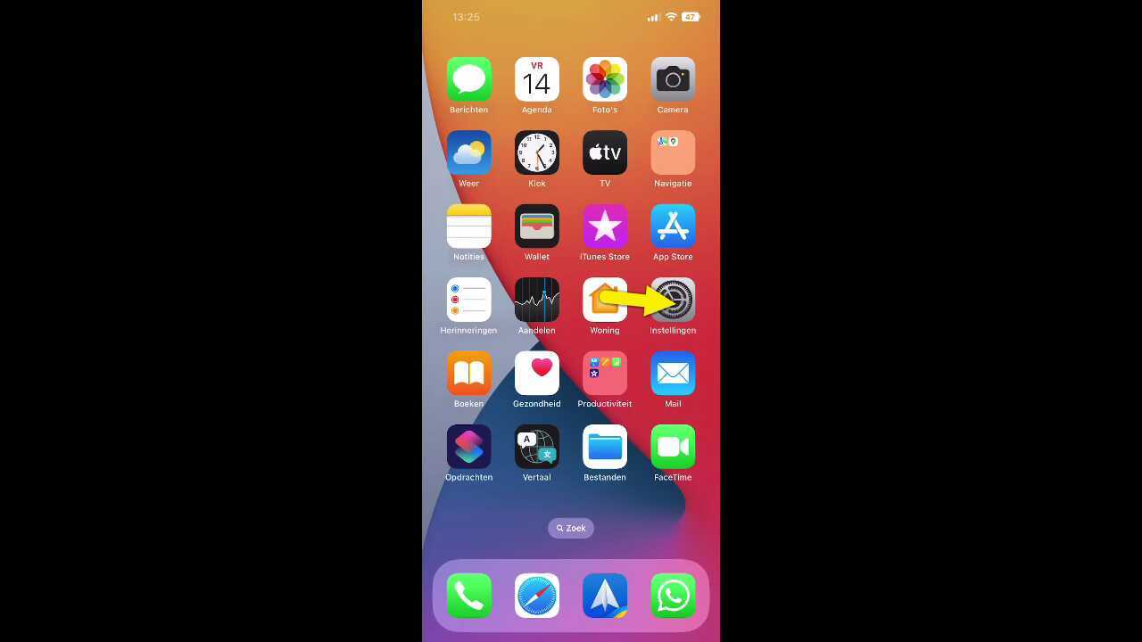 Instellingen Apple Mail iPhone