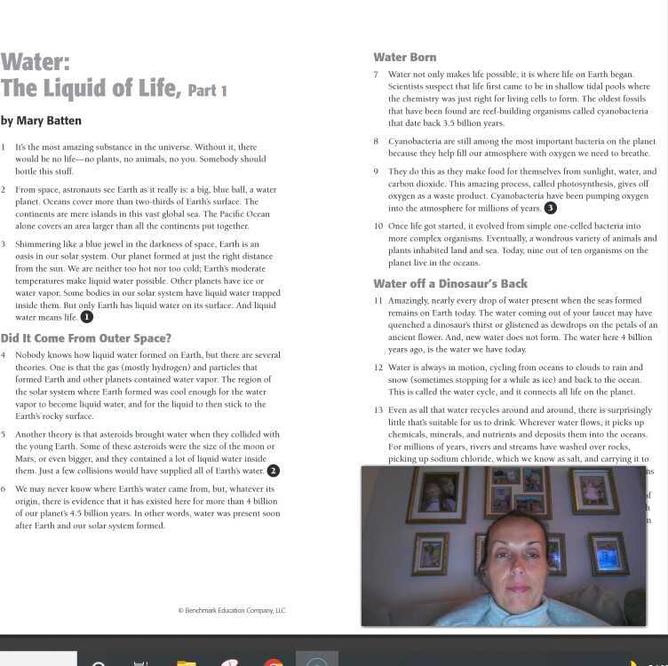 Read Aloud: Water: The Liquid of Life, Part 1