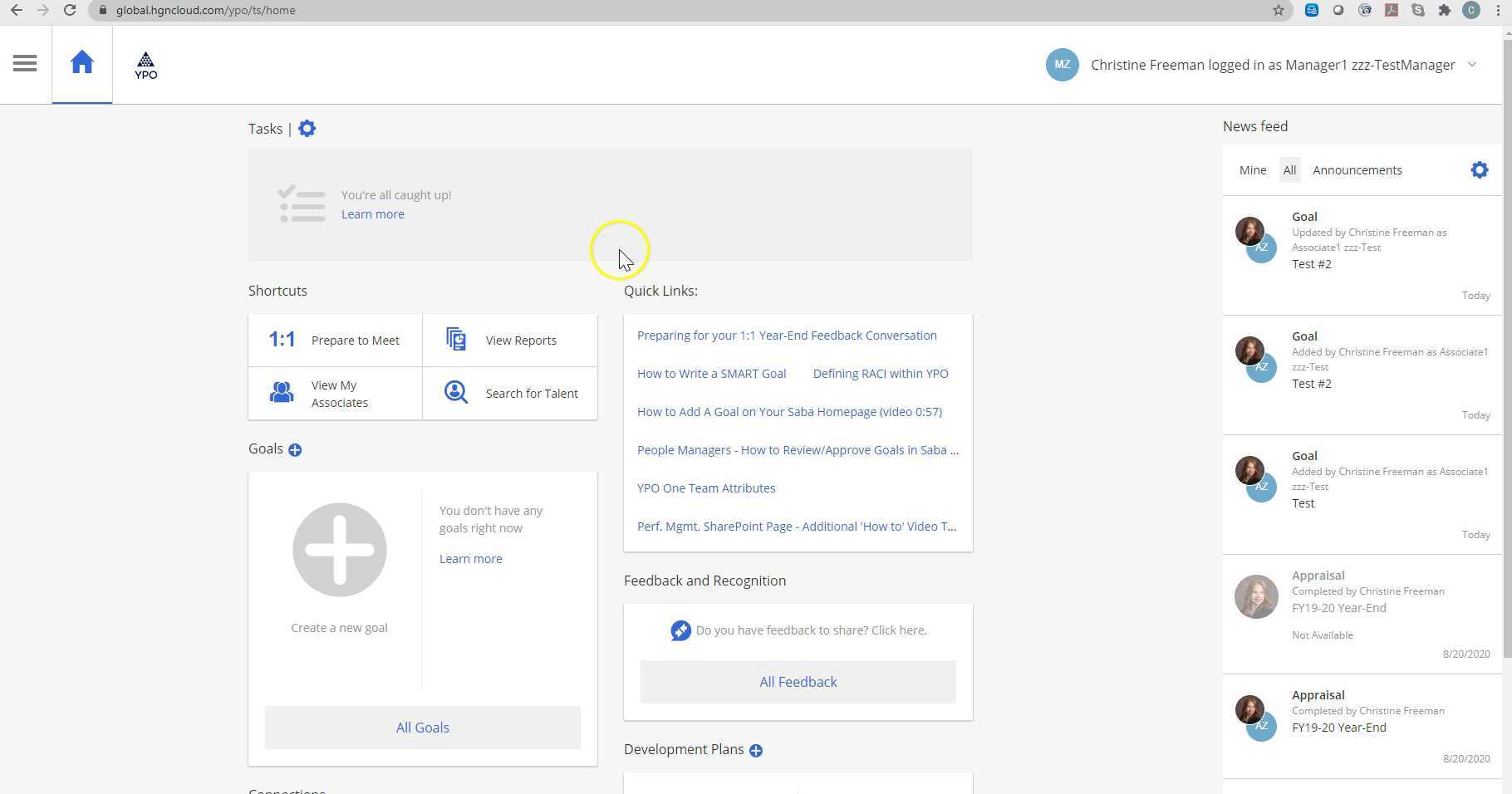 Saba- How to run a Goal Report