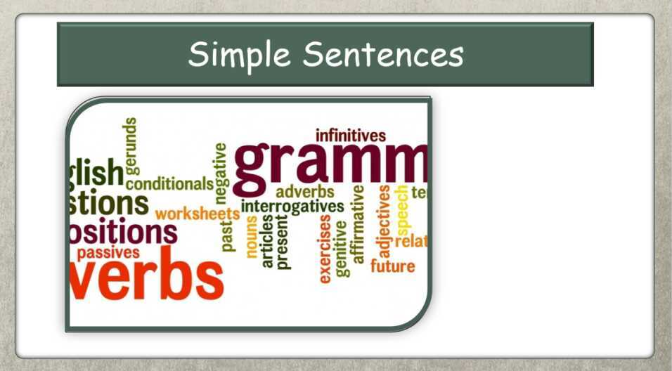 PPT Simple Sentences