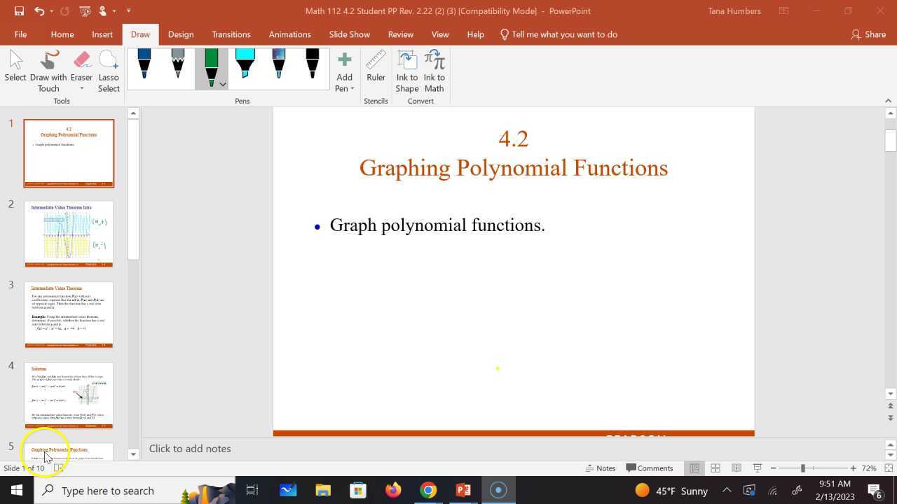Math 112 4.2-Part 1: Out-of-Class Assignment