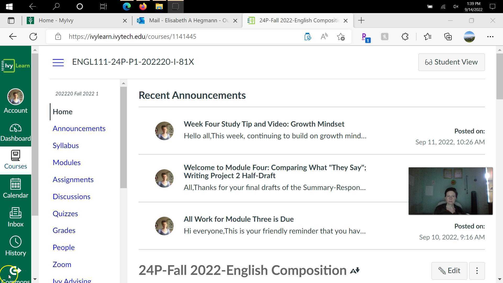 Engl 111 Video Instructions for Module Five