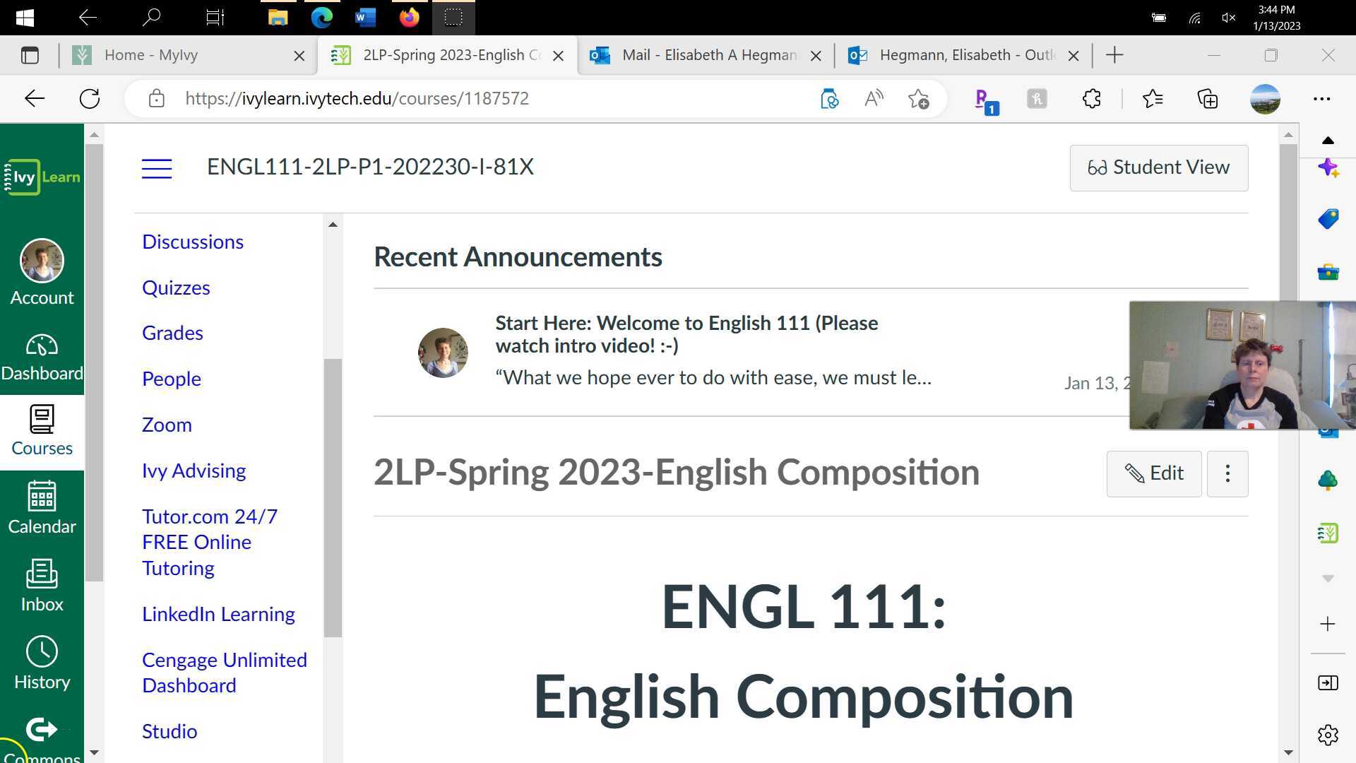 Engl 111 Module One Video Instructions