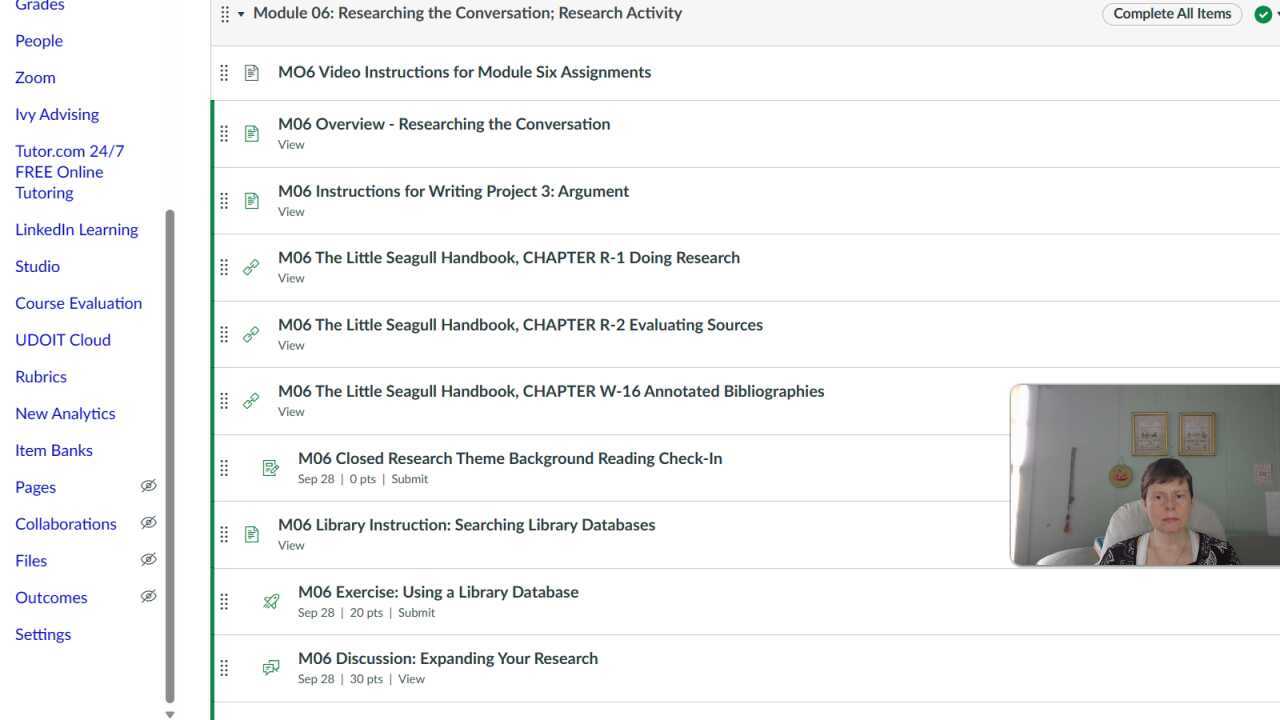 Engl 111 Module Six Video Instructions
