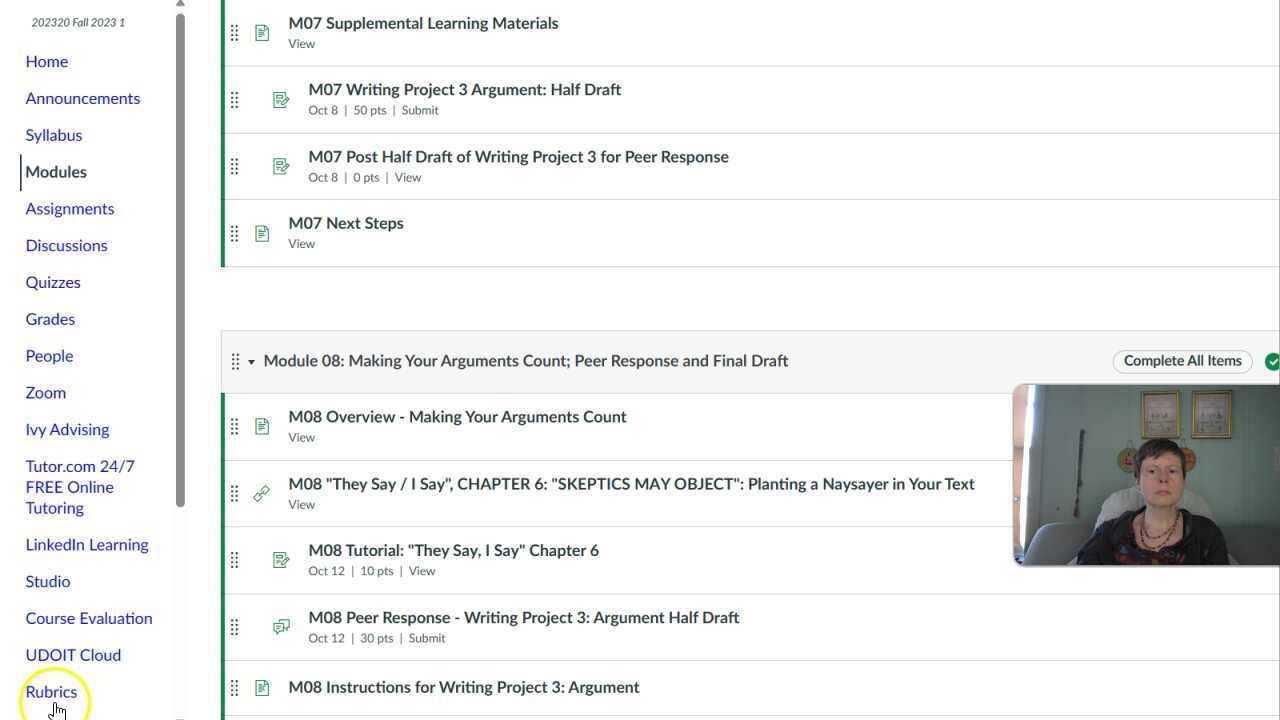 Engl 111 Module Eight Video Instructions