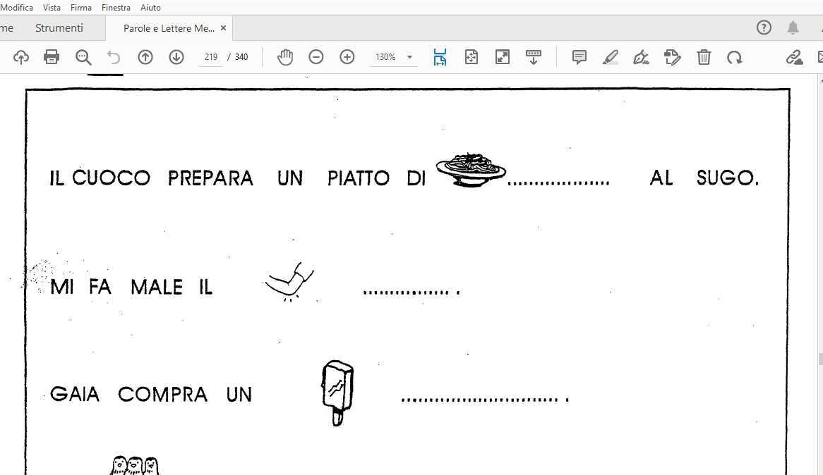 LETTURA E SCRITTURA PAROLE CON G