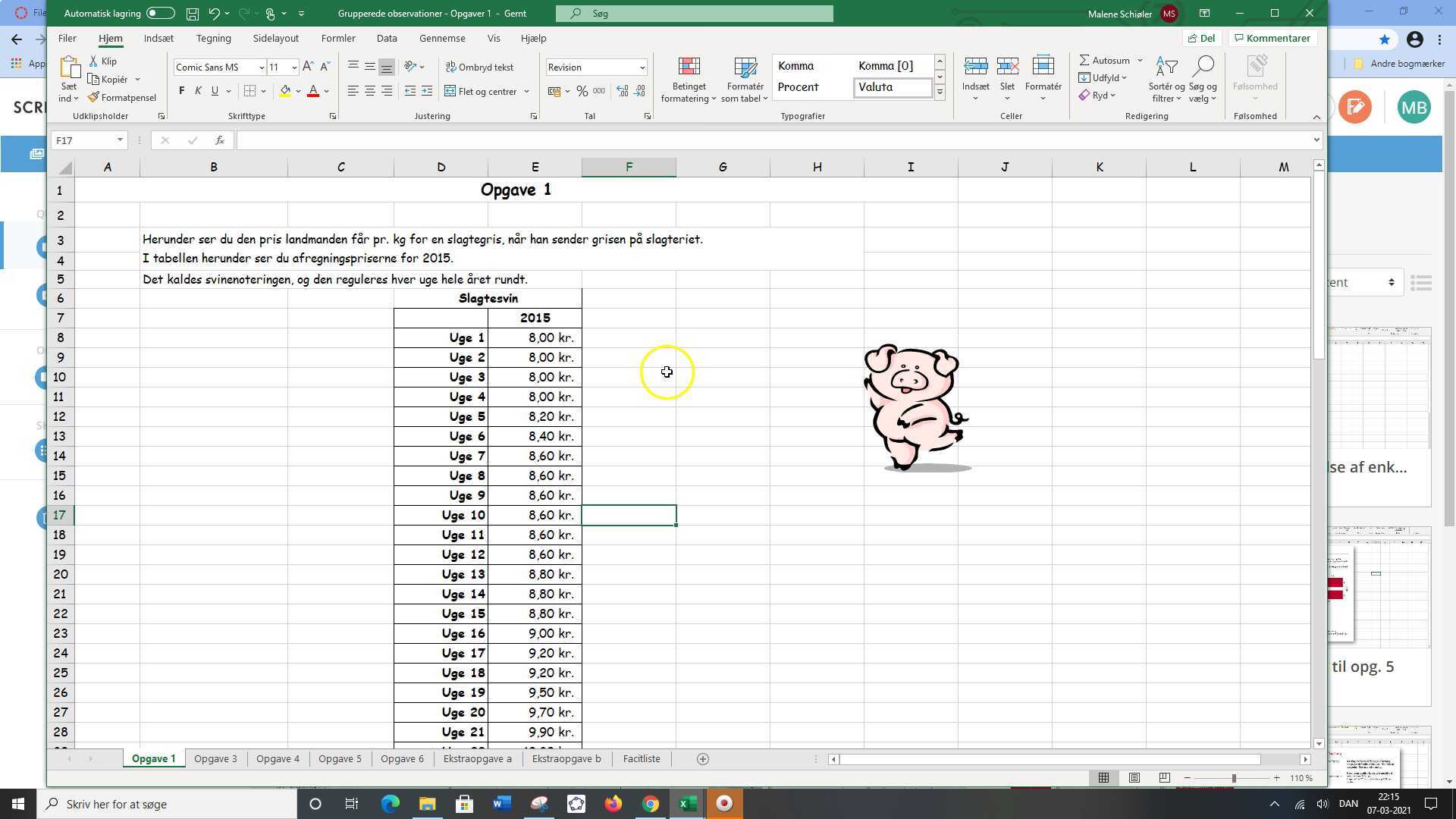 Grupperede observationer - Opgaver 1