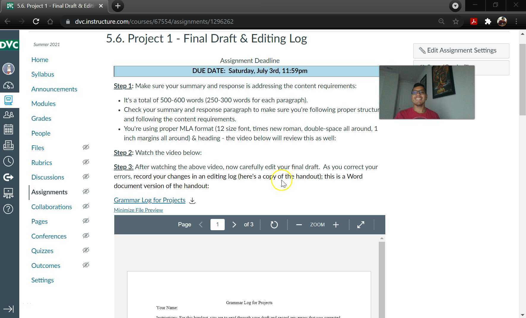 Module 5 - Editing Project 1 Final Draft - 90SU21