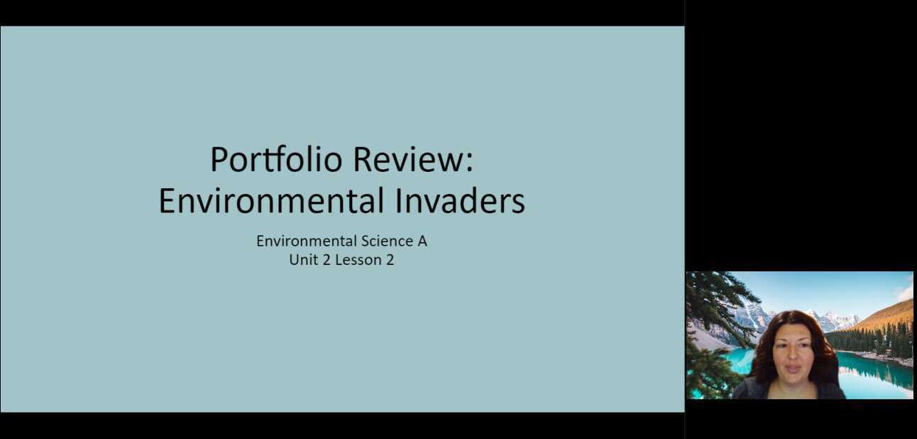 Environmental Invaders portfolio review