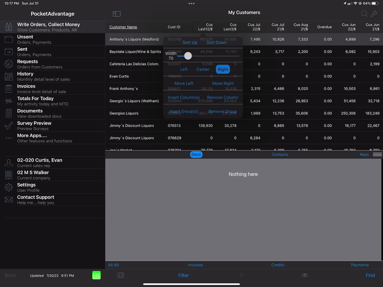 (INT) Unsold Account Counts