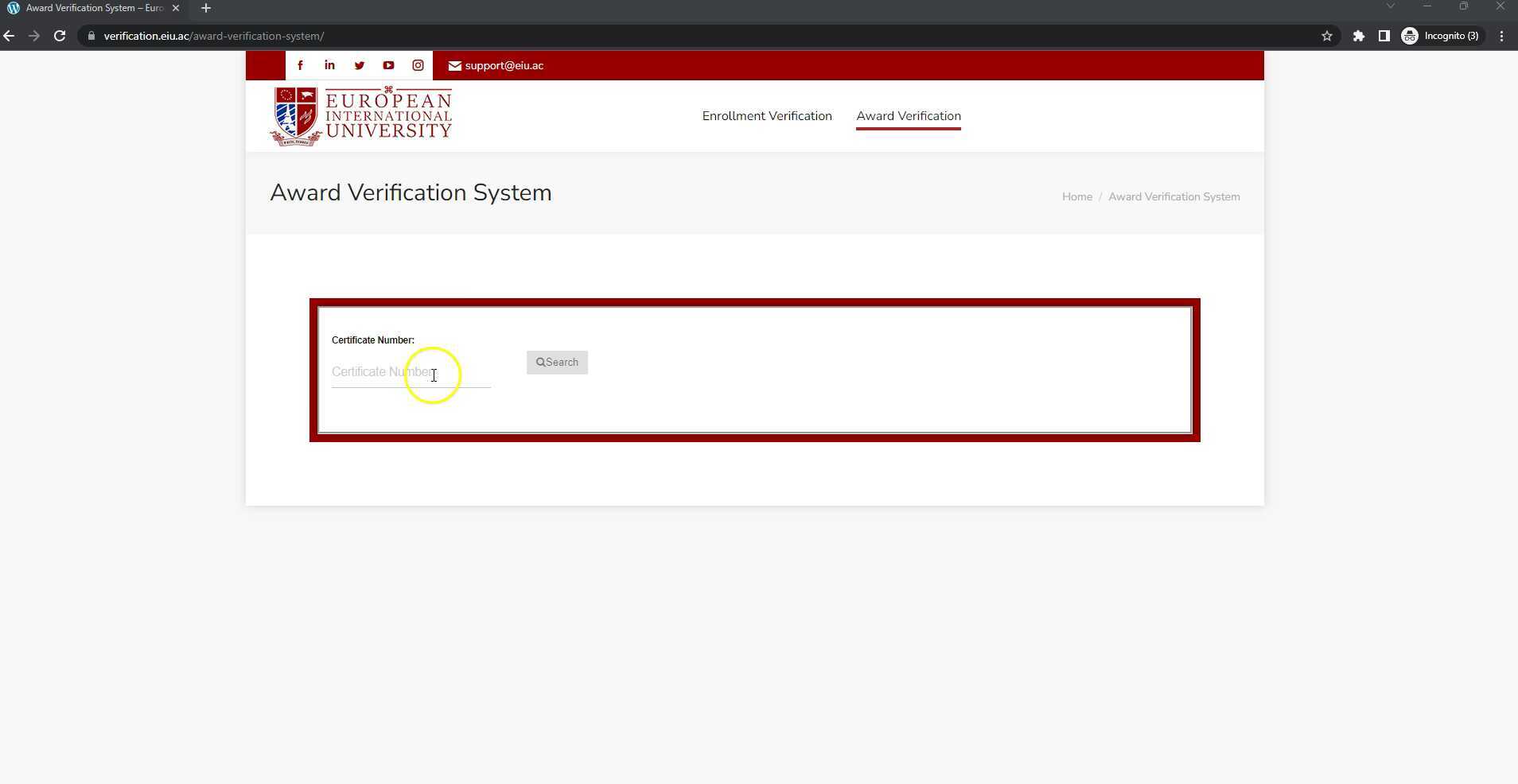 How to use verification system