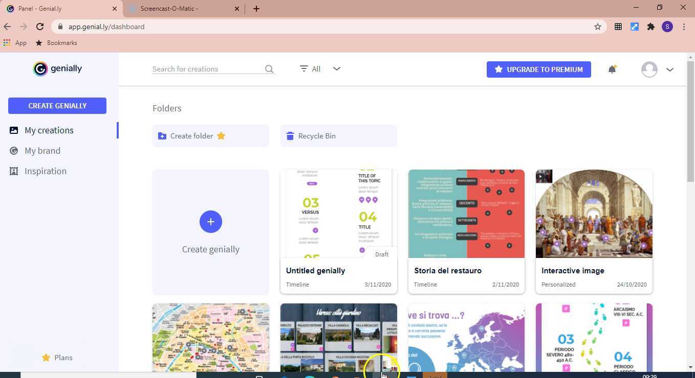 Tutorial timeline genial.ly