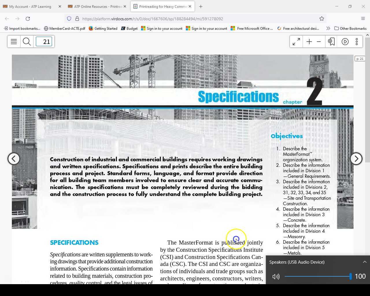 CNBT2310- Chapter2- Specifications- Textbook