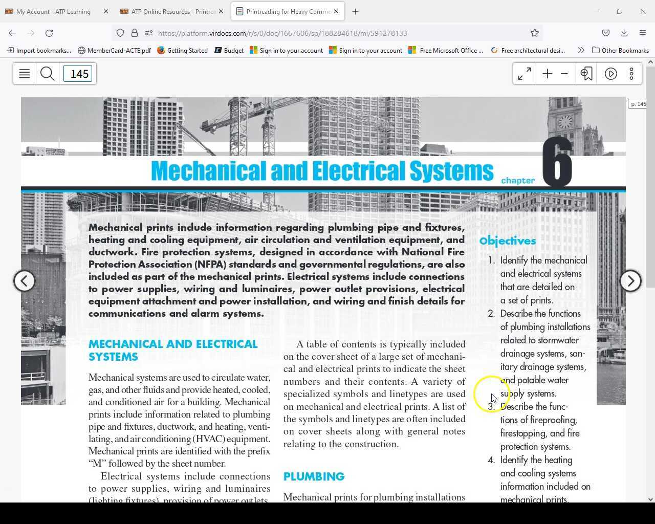 CNBT2310- Chapter 6- Mechanical & Electrical Systems- Textbook