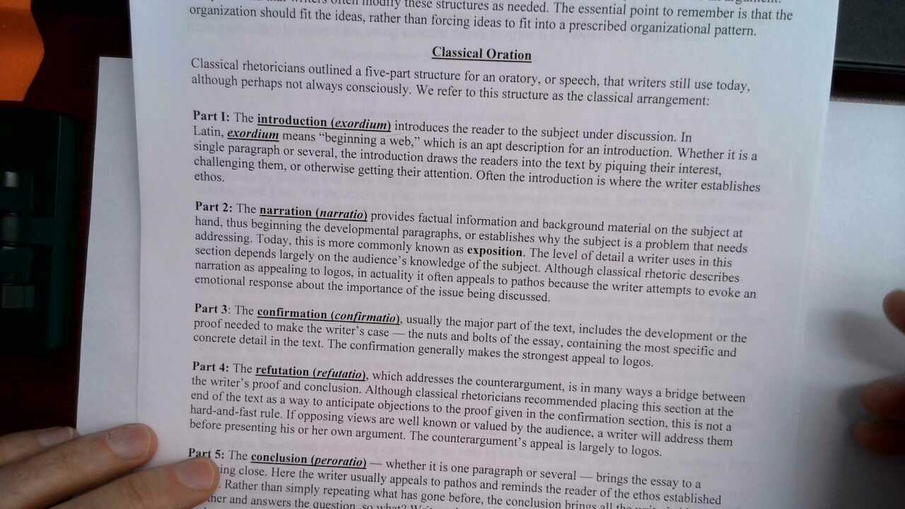 Classical Essay Intro