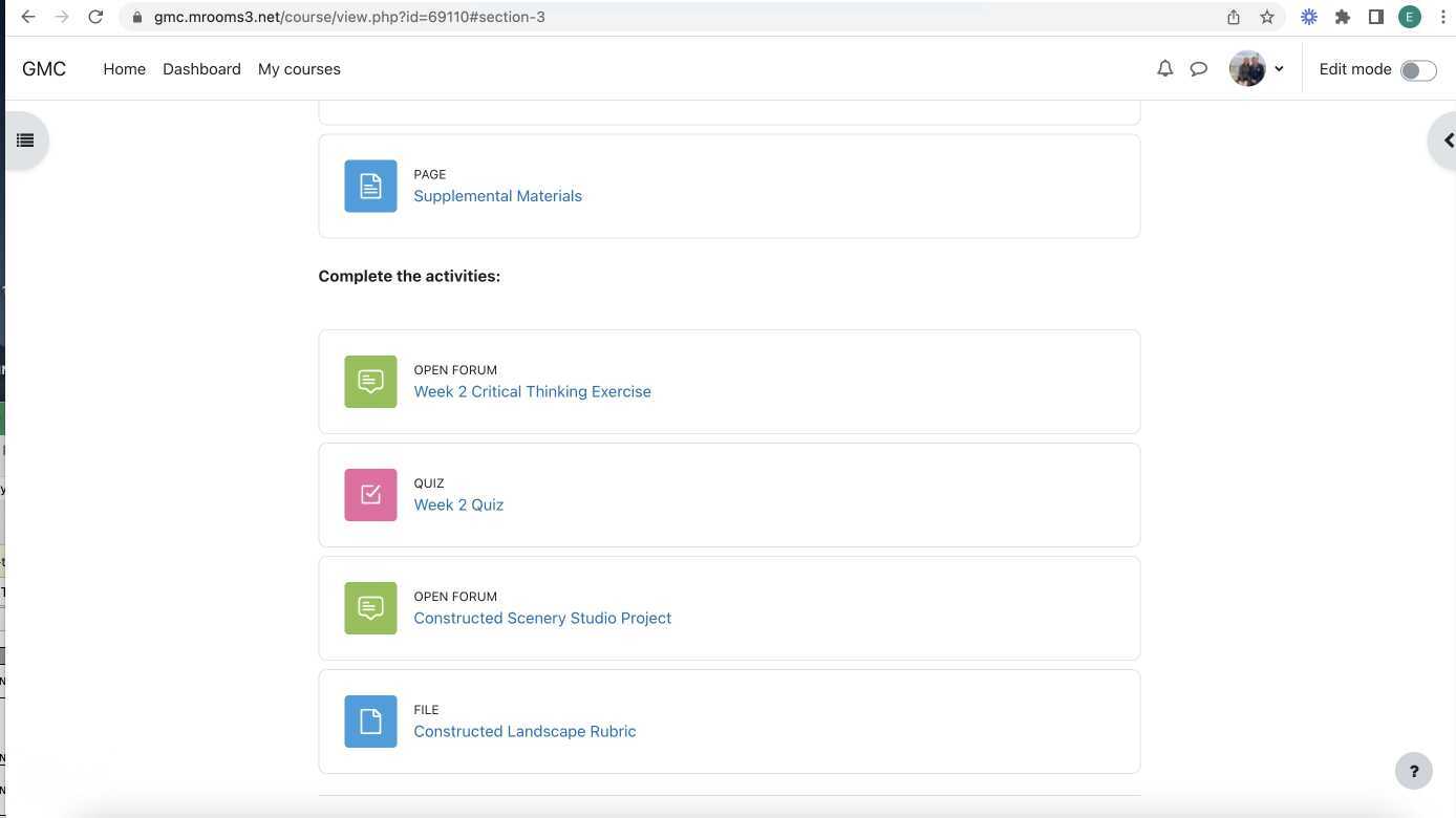 week 2 constructed scenery project