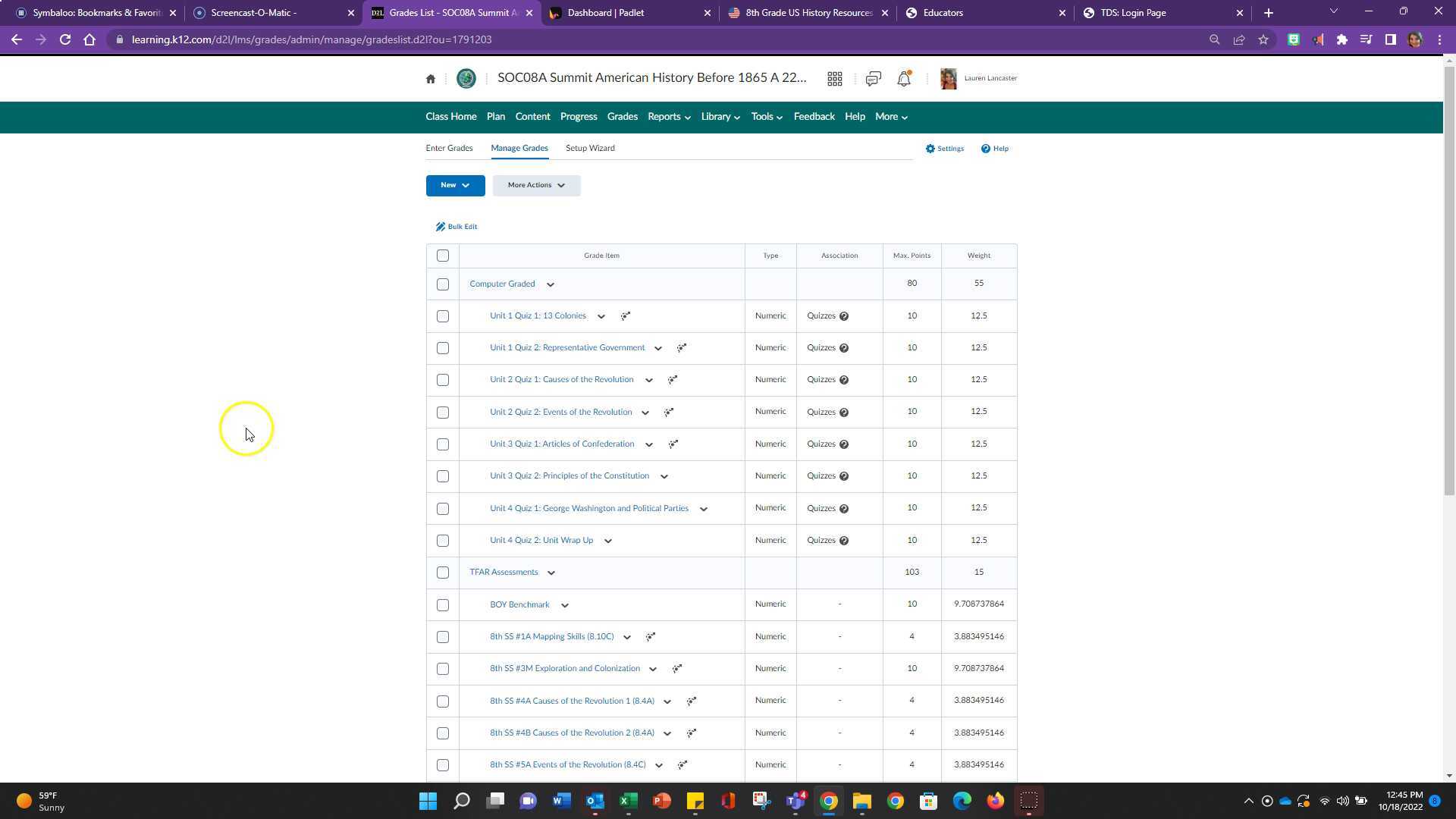 How to add gradebook item