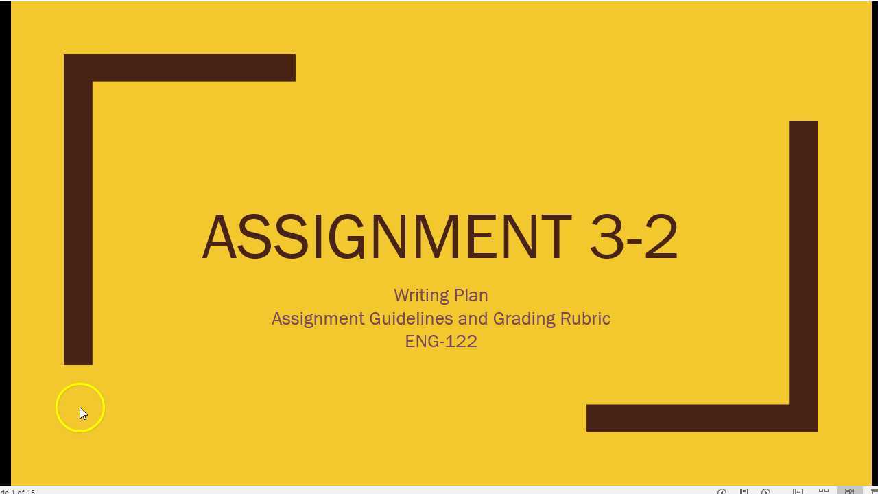 ENG-122 Assignment 3-2 Overview