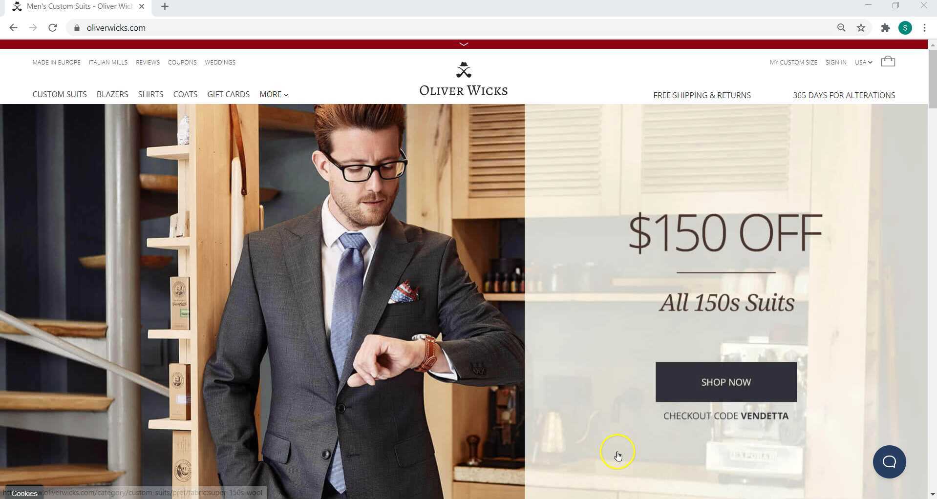 Tour around the Oliver Wicks website