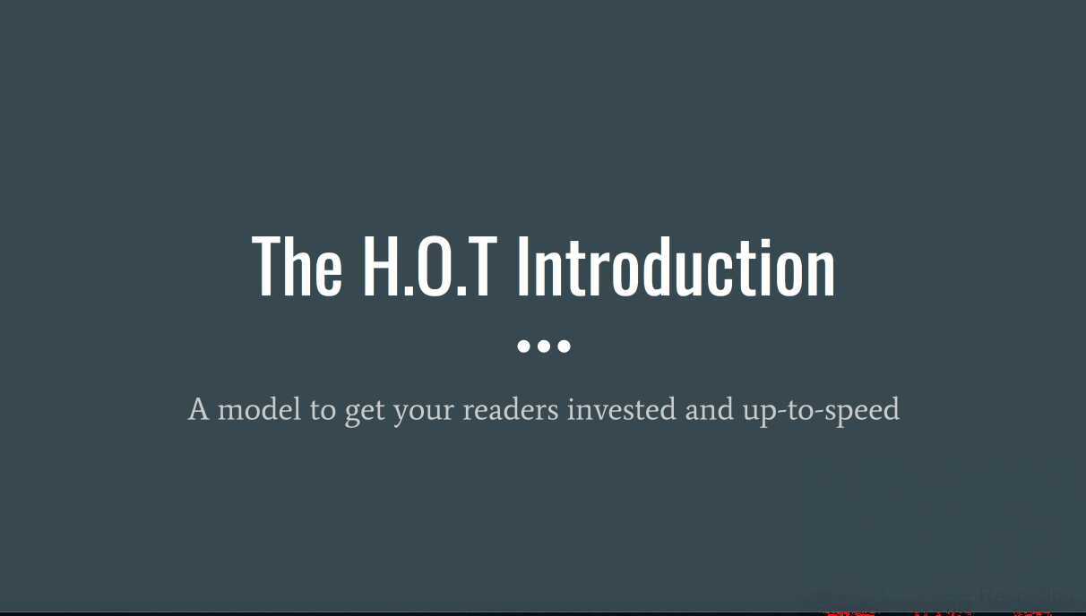 HOT Introduction Walkthrough