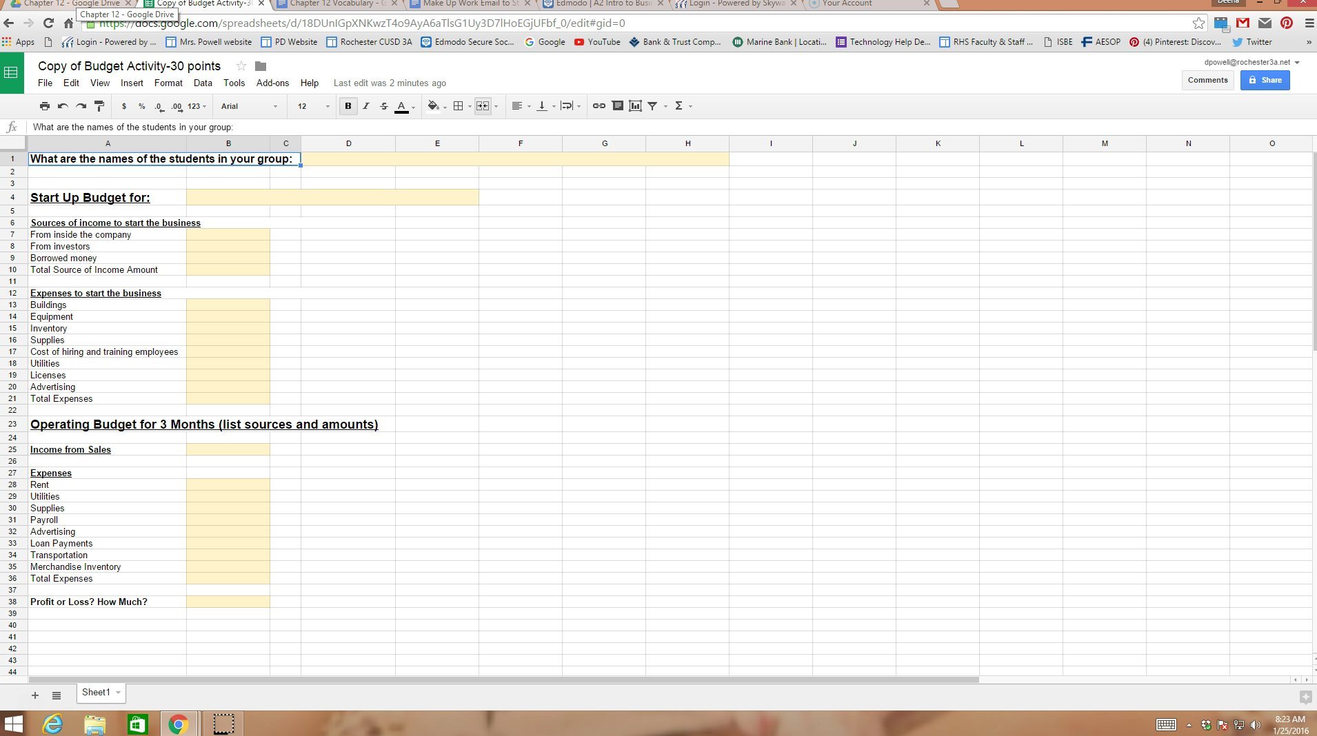 Budget Activity Demo-12-1