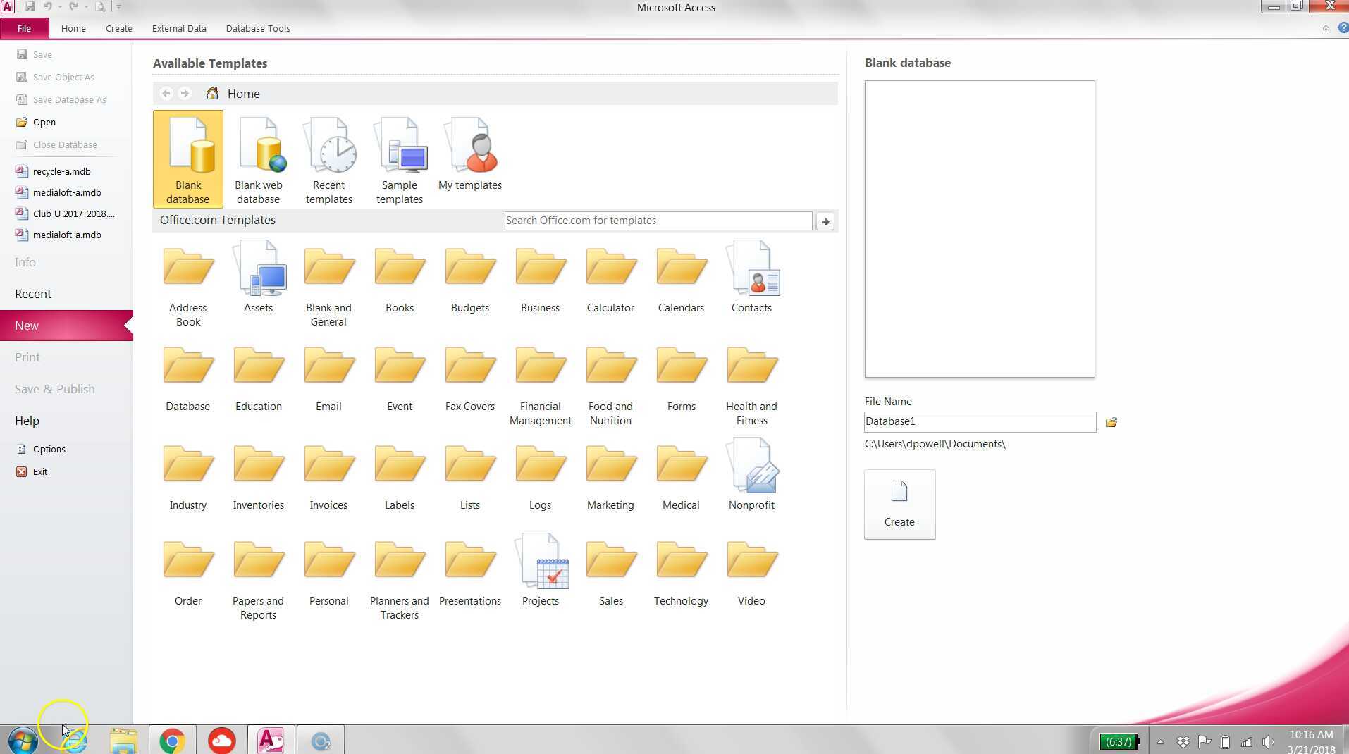 Microsoft DB Unit B pg. 1-7