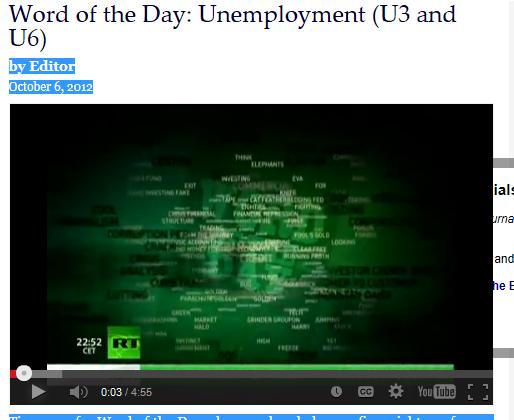 Unemployment U3 & U6