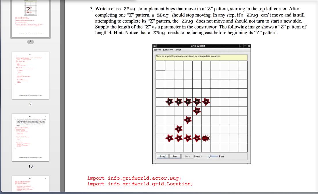 Gridworld Zbug - Dancing bug