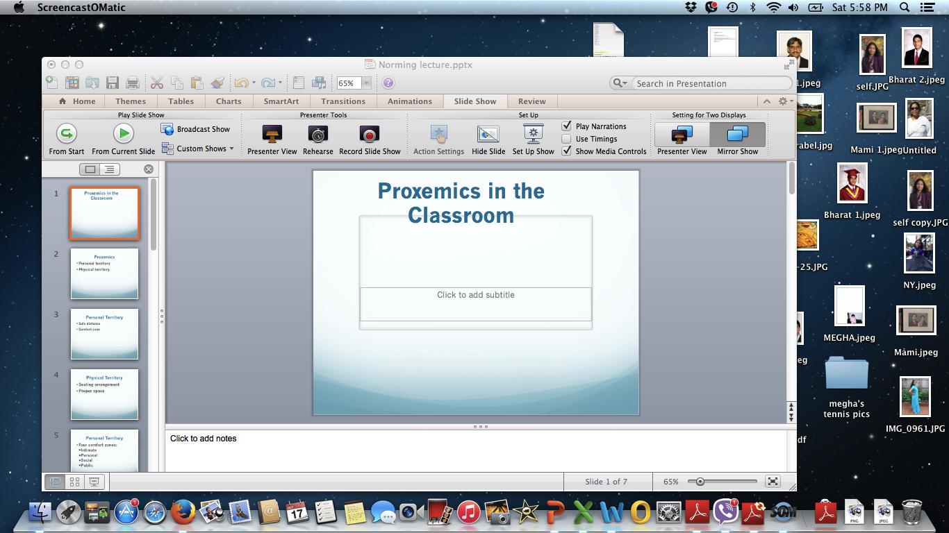 Proxemics in the Classroom