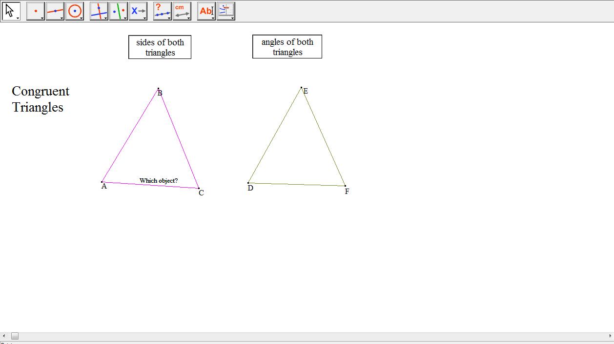 Making a congruent triangle 1