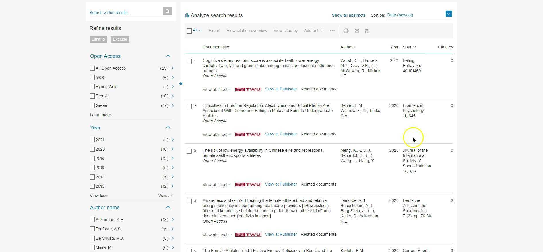 Scopus to RefWorks SP21