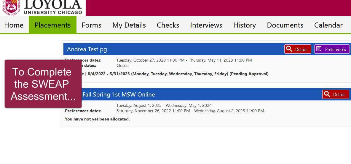 Completing the Sweap Assessment and Exit Survey