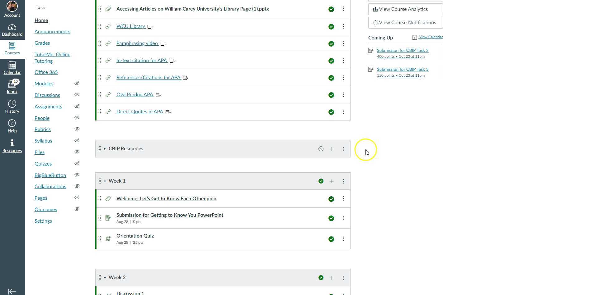 CBIP Task 2 & 3 Discussion