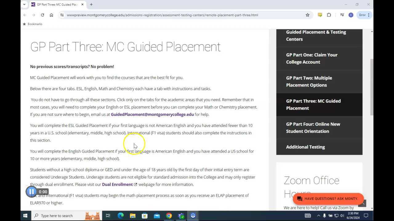 ALEKS Exam Registration