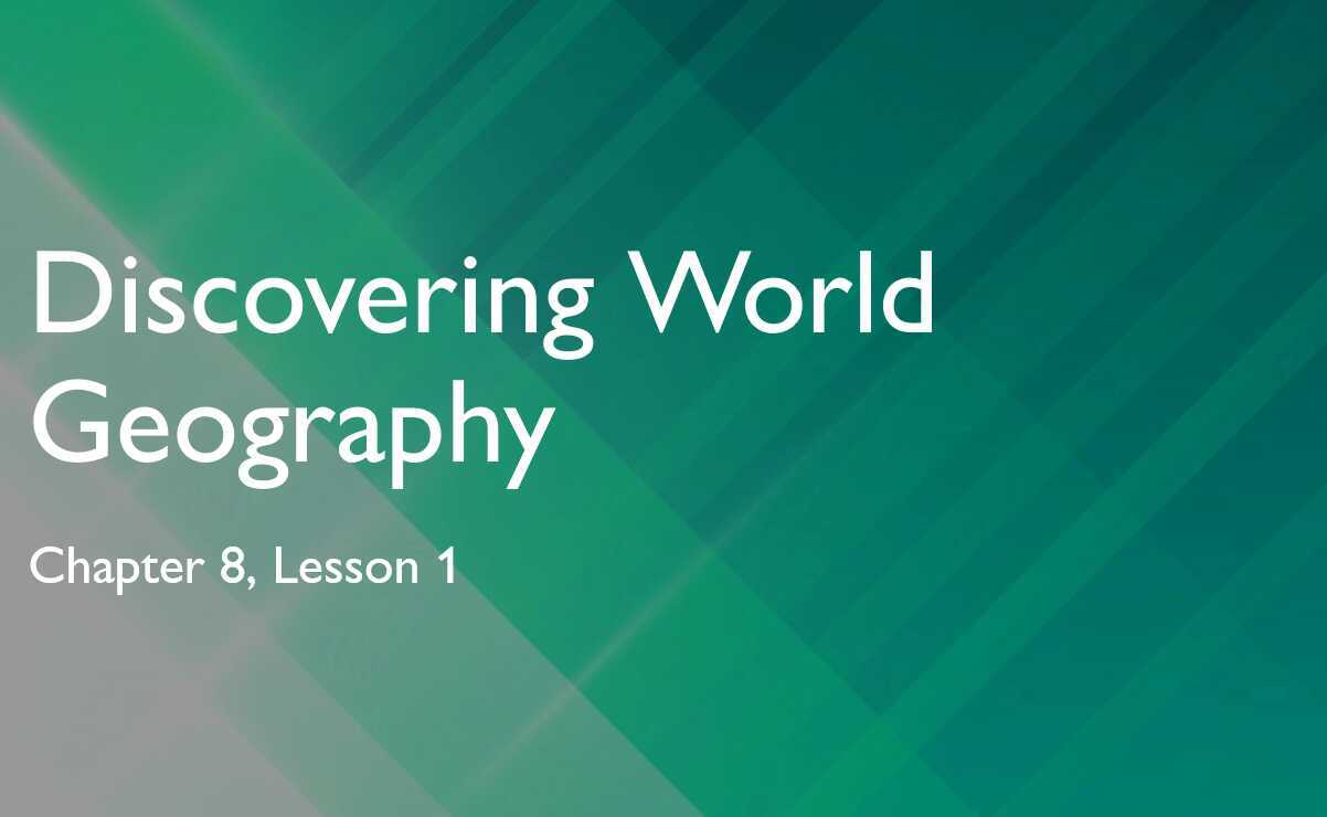 Chapter 8, Lesson 1