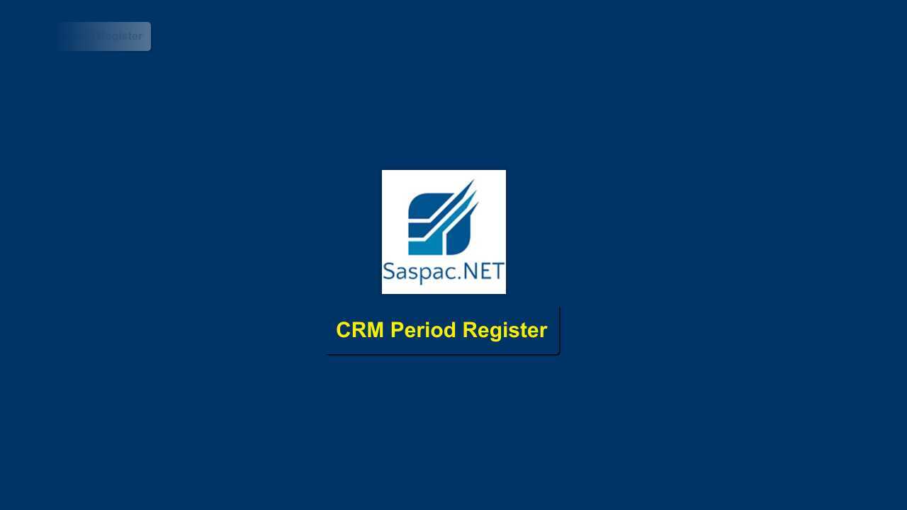 CRM Period Register