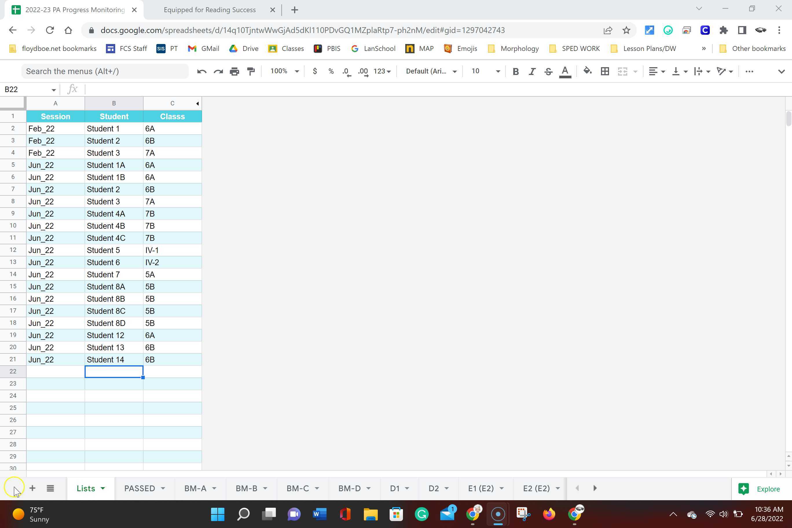 PA Sheet Walkthrough June 28 2022