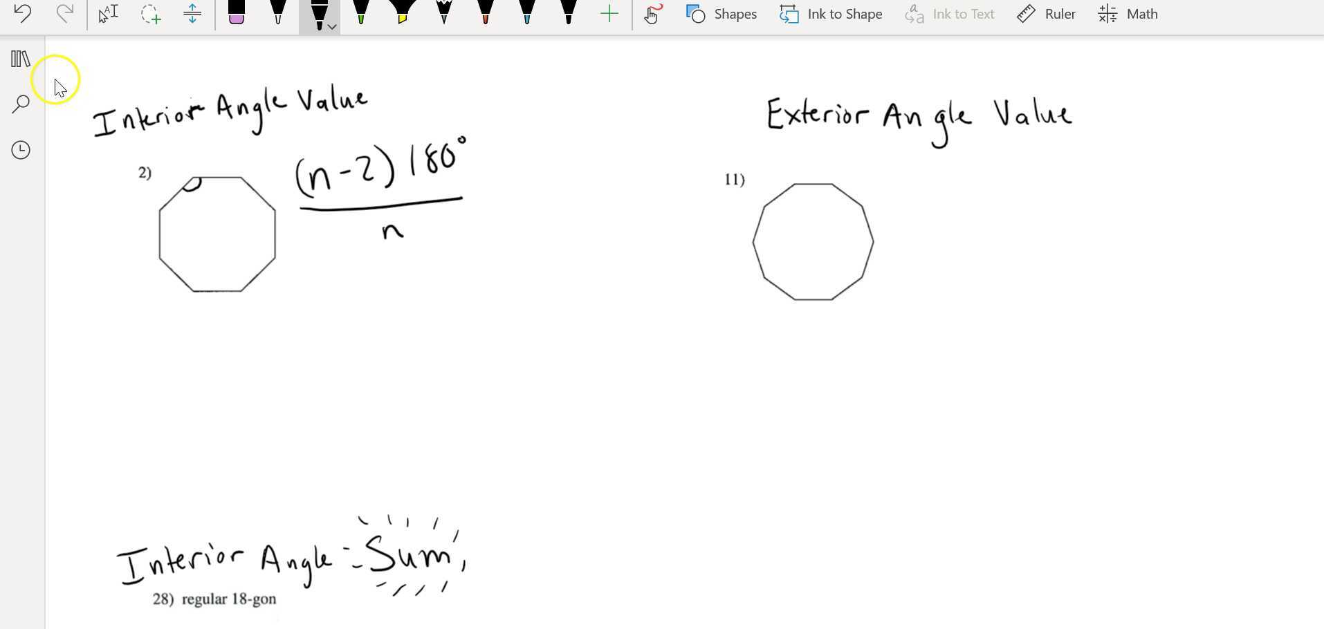 Polygons and Angles Formula Tutorial