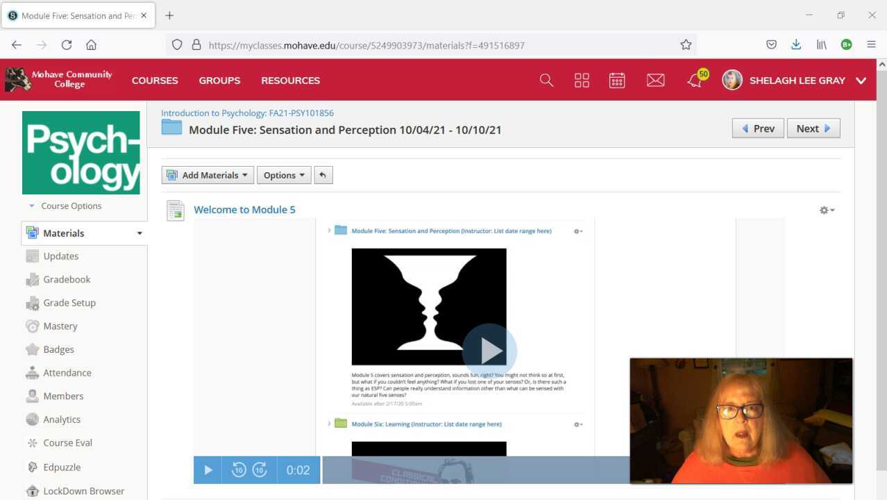 PSY101 Module 5 Overview Video