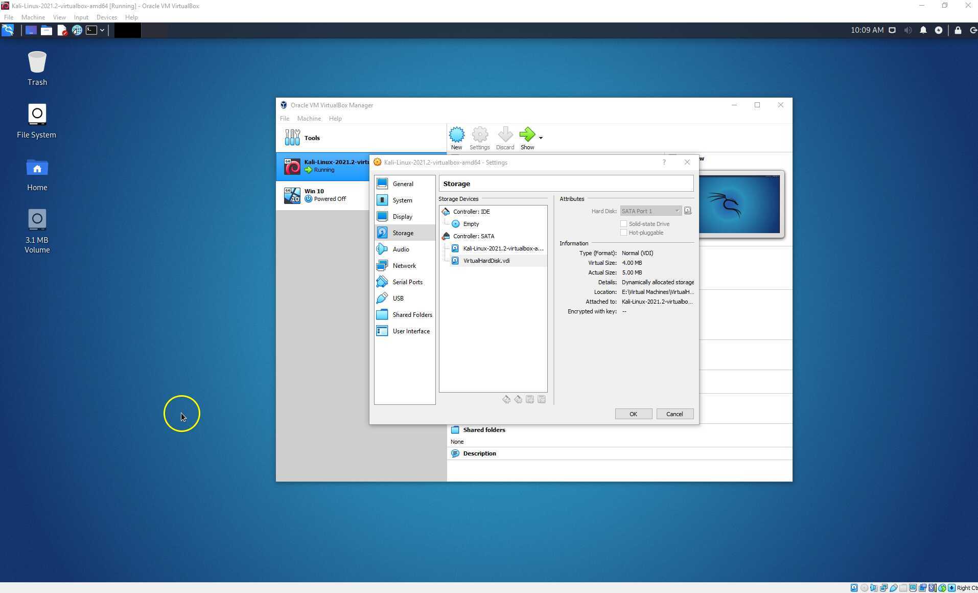 Acquiring an image using the dd command