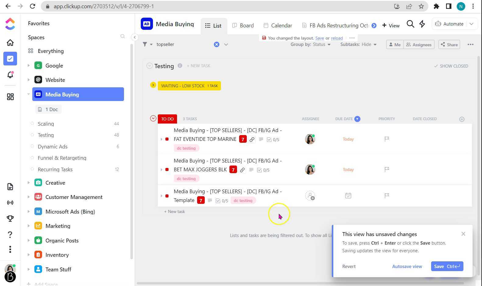 TopSeller Ads: Adset and Ad Set-Up