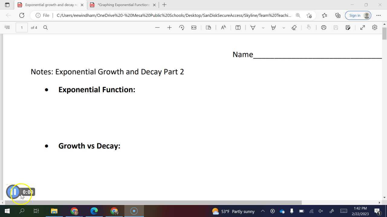 Exponential Growth and Decay Part 2