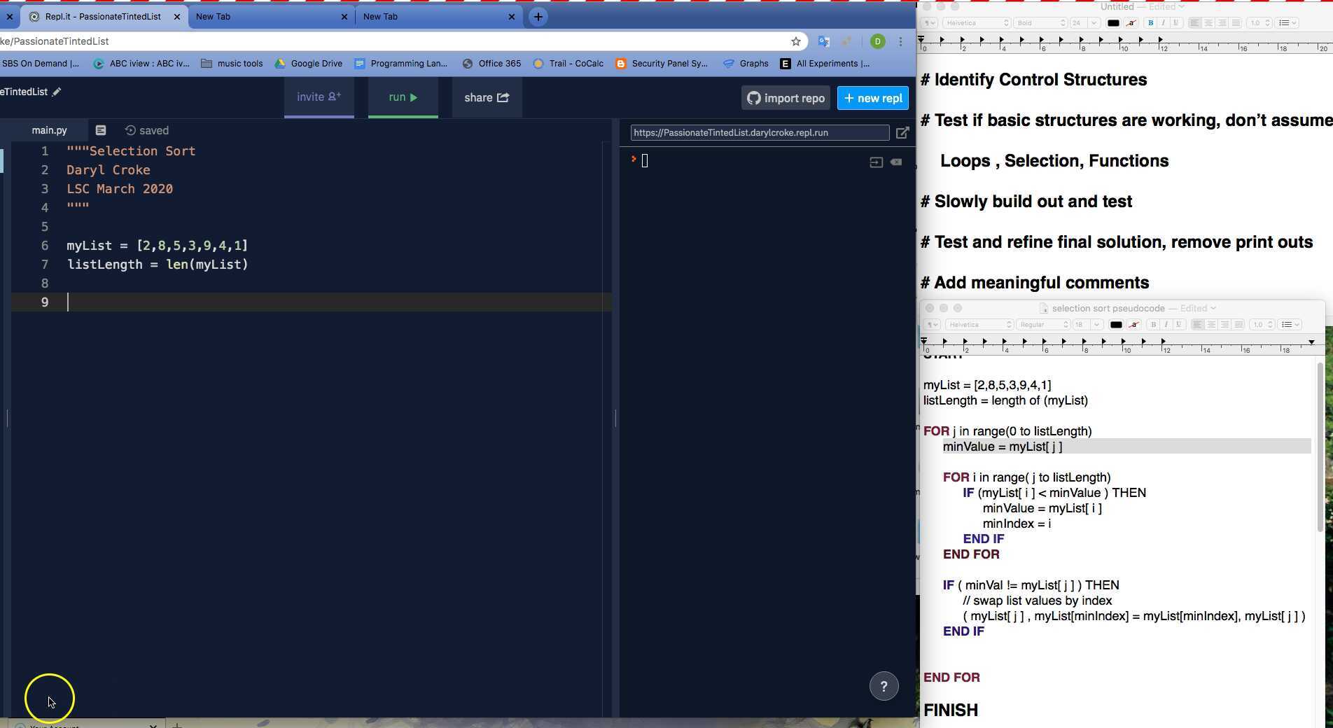 Selection Sort Algorithm
