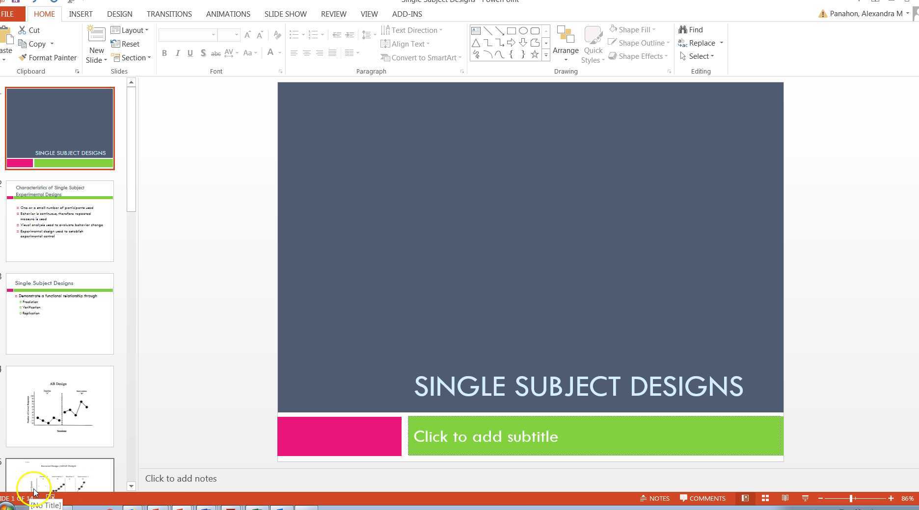 Intro to Single Subject Designs